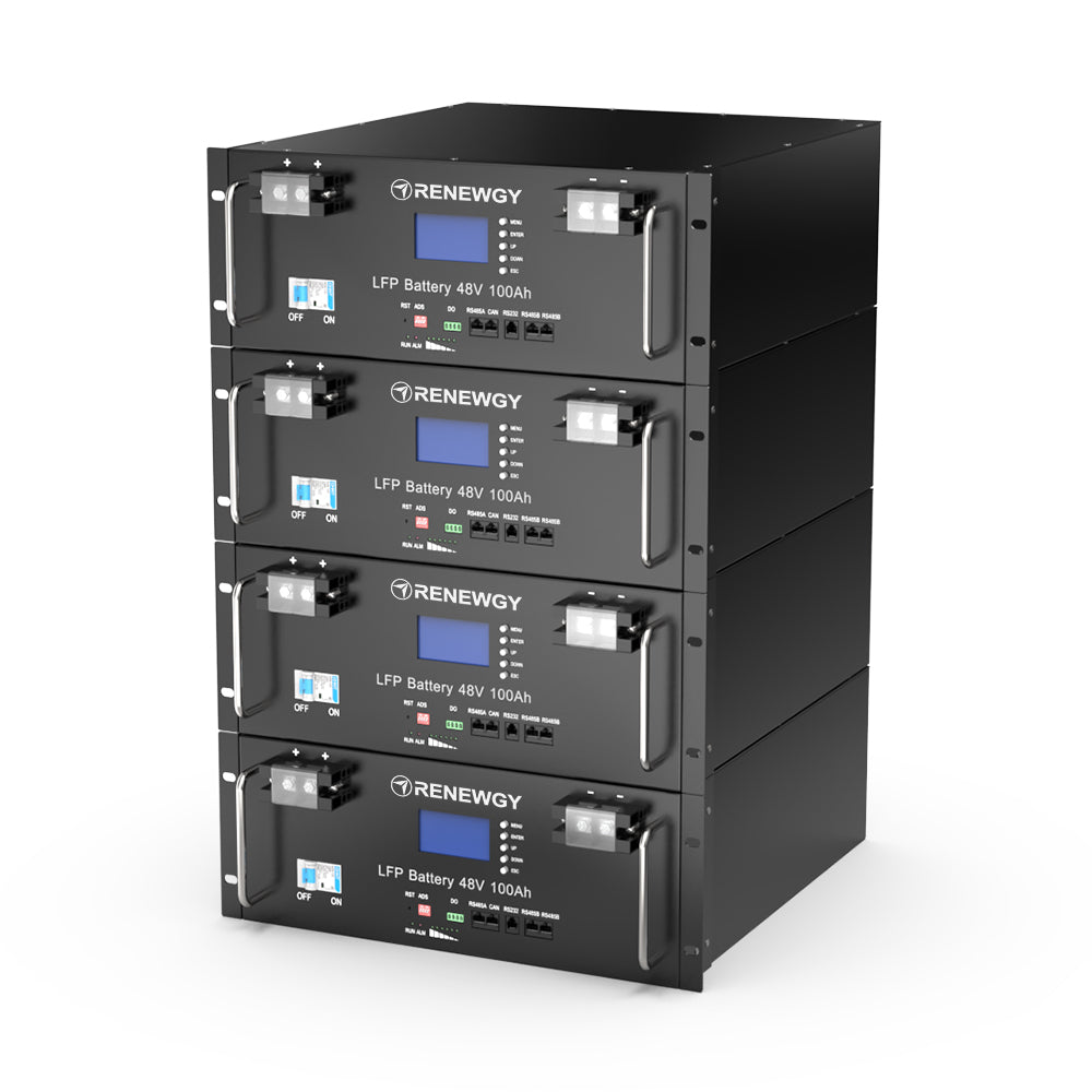 48V 100Ah LiFePO4 Battery Module with LCD Display for Home Solar Energ ...